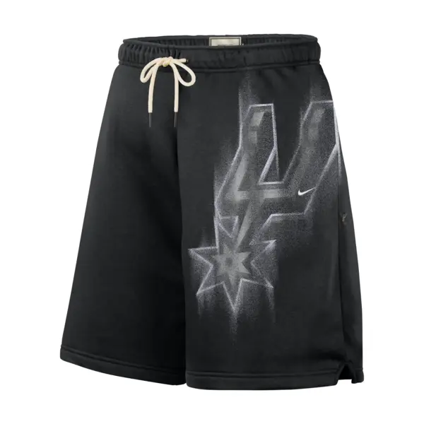 Nike San Antonio Spurs Standard Issue Fleece Basketball Shorts - Black