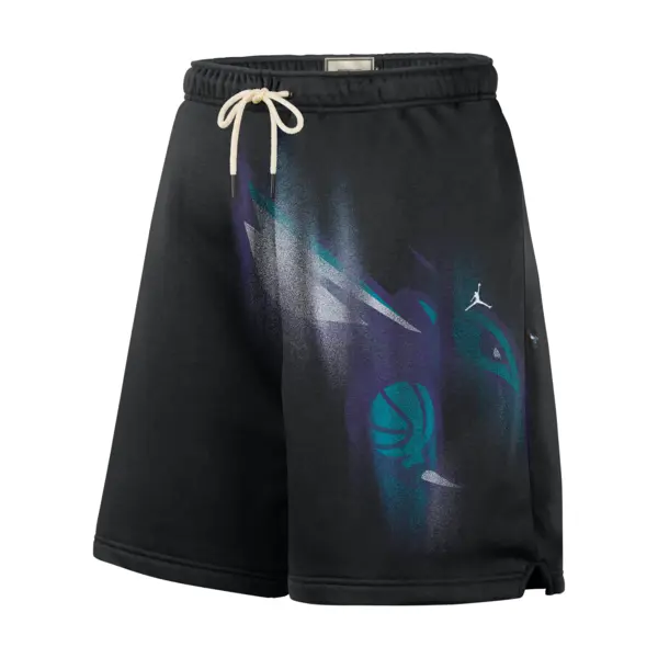 Nike Charlotte Hornets Standard Issue Fleece Basketball Shorts - Black
