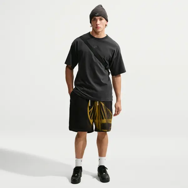 Nike Golden State Warriors Standard Issue Fleece Basketball Shorts - Black