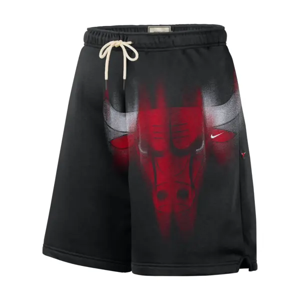 Nike Chicago Bulls Standard Issue Fleece Basketball Shorts - Black