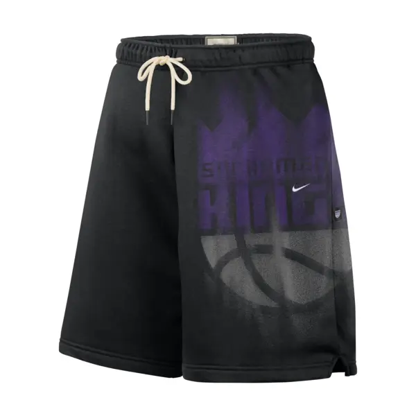 Nike Sacramento Kings Standard Issue Fleece Basketball Shorts - Black
