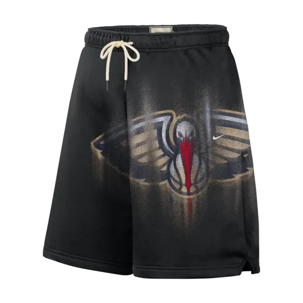 Nike New Orleans Pelicans Standard Issue Fleece Basketball Shorts - Black
