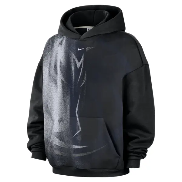 Nike Dallas Mavericks Standard Issue Fleece Basketball Hoodie - Black