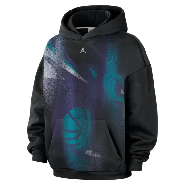 Nike Charlotte Hornets Standard Issue Nba Fleece Basketball Hoodie - Black