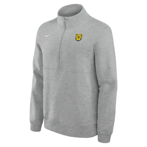 Nike North Carolina A&t University Aggies Club College Fleece Half-zip Top - Grey