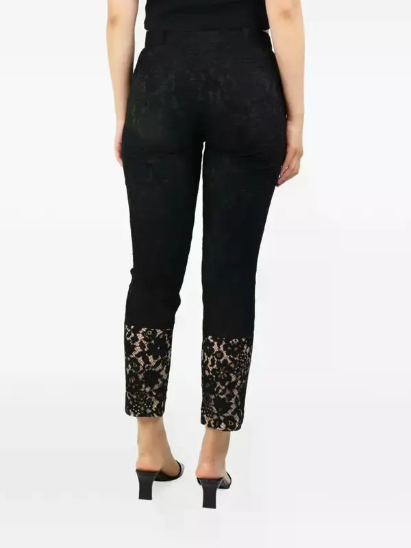 JOSEPH Lace Slim-fit Cropped Trousers