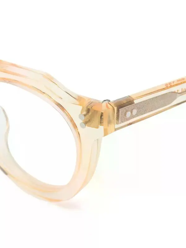 LESCA Pica Transparent Square-frame Sunglasses