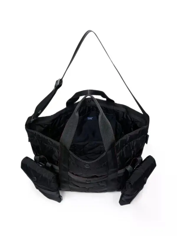 Comme Des Garçons Quilted Pocket-detail Tote Bag