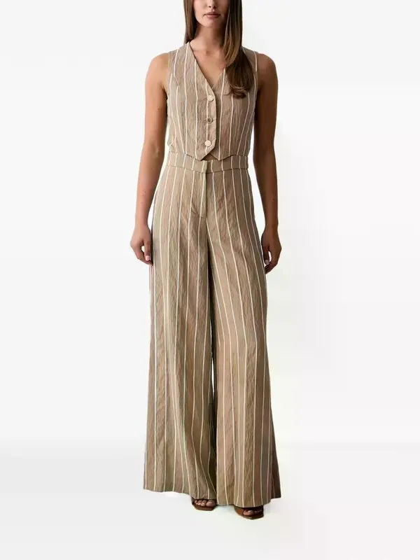 MORGAN Striped Wide-leg Jumpsuit