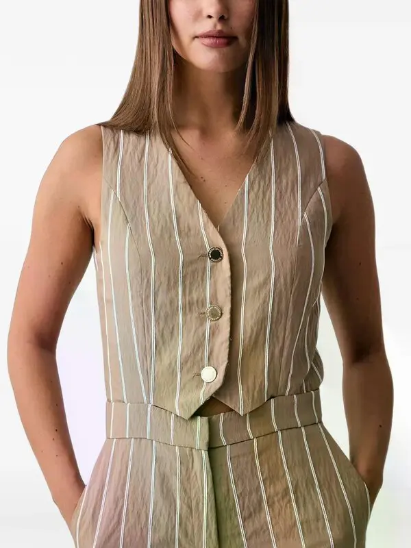 MORGAN Striped Wide-leg Jumpsuit