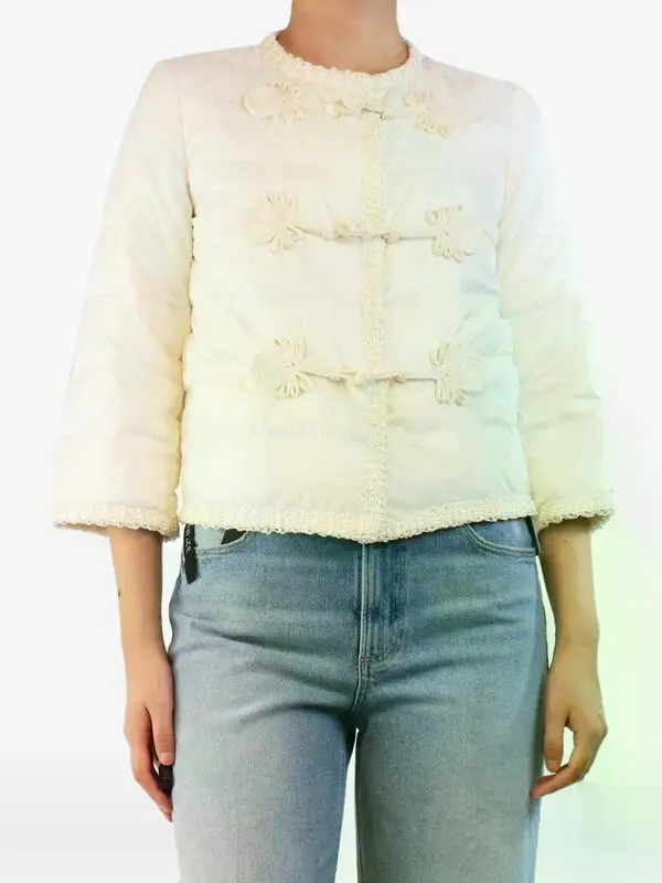 Ermanno Scervino Raffia-trim Puffer Jacket