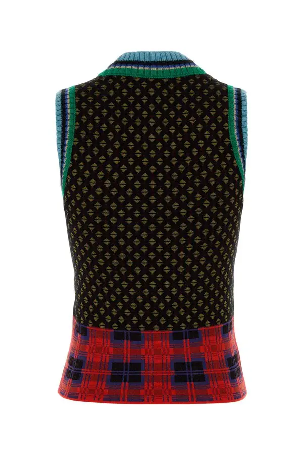 Dries Van Noten Embroidered Wool Blend Temi Vest
