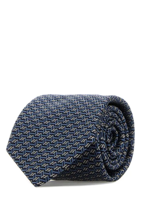 Brioni Embroidered Silk Tie
