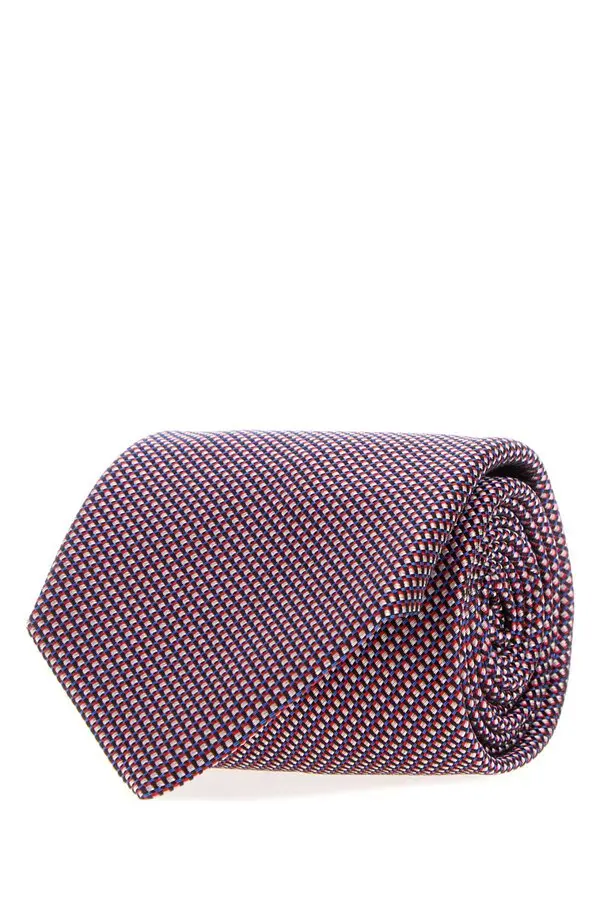 Brioni Embroidered Silk Tie