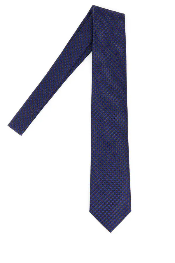 Brioni Embroidered Silk Tie