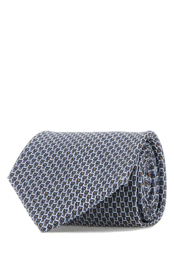Brioni Embroidered Silk Tie