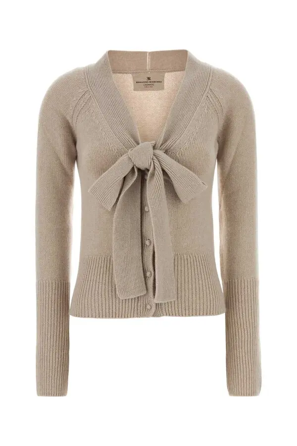 ERMANO SCERVINO Ermanno Scervino Sand Cashmere Cardigan