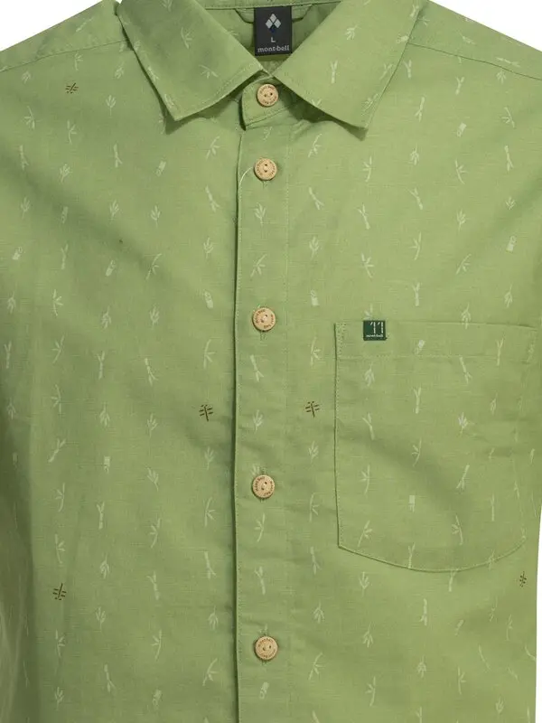 MONTBELL Take Bamboo-print Short-sleeved Shirt