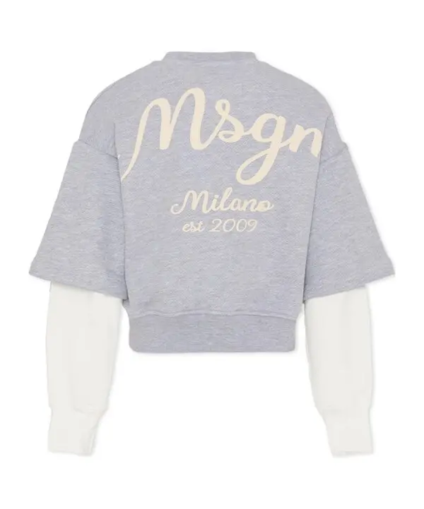 MSGM Double-layered Embroidered Sweatshirt