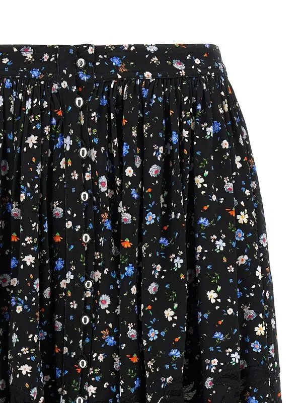 Rabanne Floral Lace Skirt
