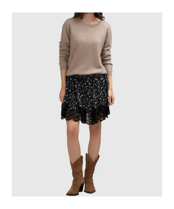 Rabanne Floral Lace Skirt
