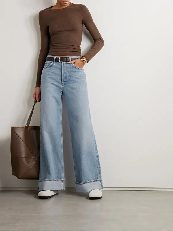 AGOLDE High-rise Wide-leg Jeans