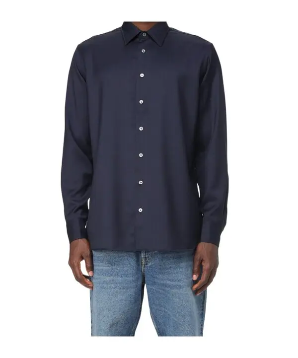 LARDINI Long-sleeve Wool Shirt