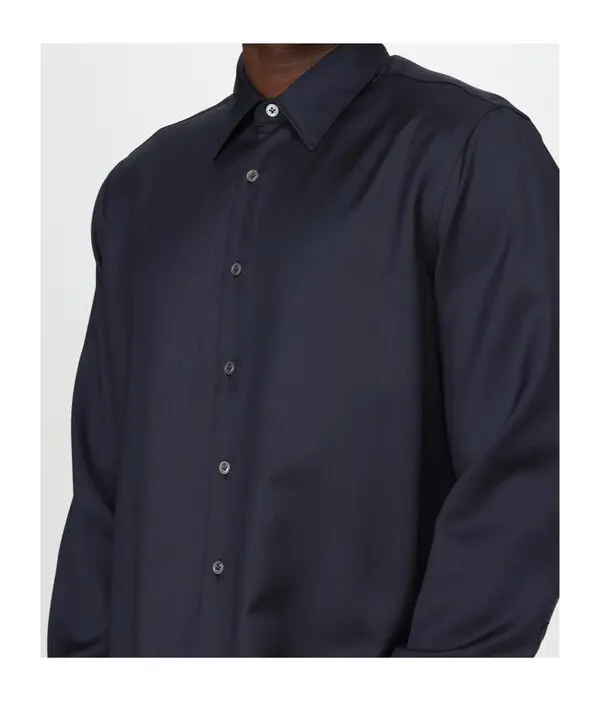 LARDINI Long-sleeve Wool Shirt