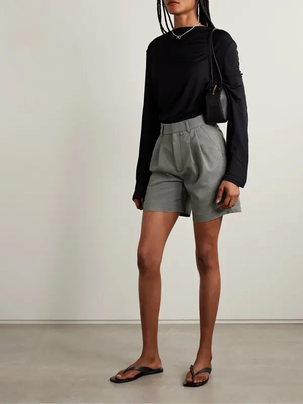 ANINE BING Wool-blend Shorts