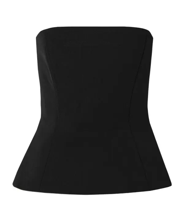 JEAN PAUL GAULTIER Strapless Paneled Twill Bustier Top - No