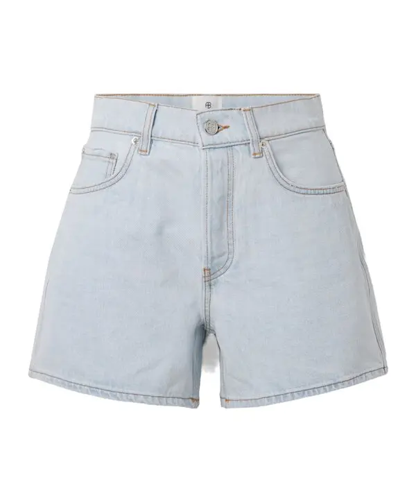 ANINE BING Dalton Organic Denim Shorts