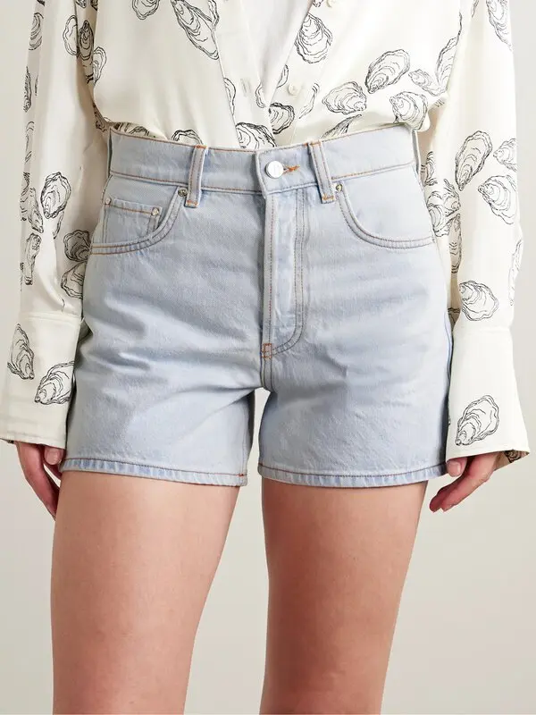 ANINE BING Dalton Organic Denim Shorts