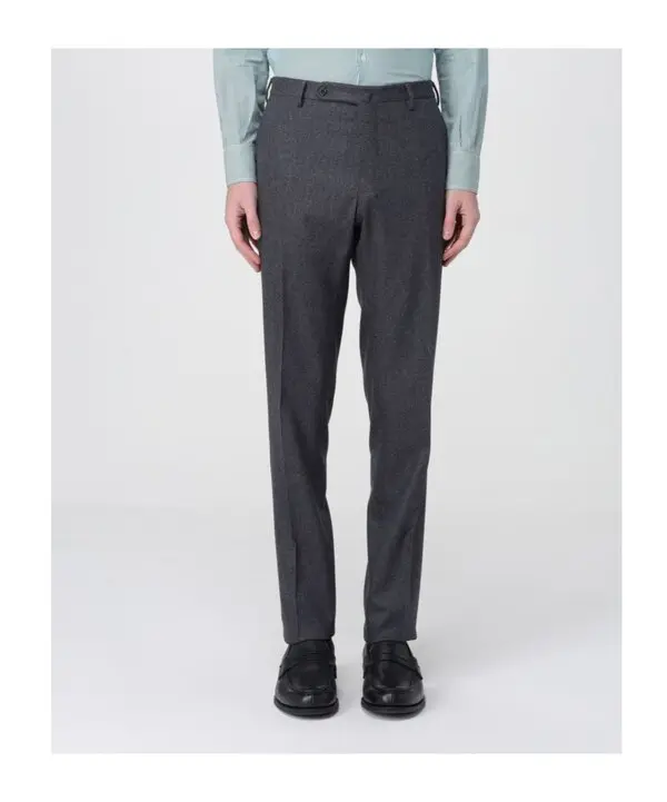 Incotex Pressed-pleat Wool Trousers