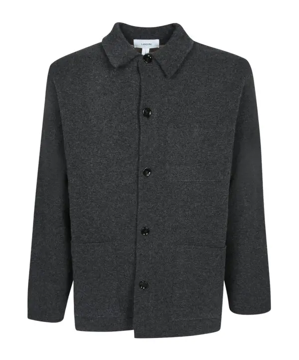 LARDINI Buttoned Patch-pocket Cardigan
