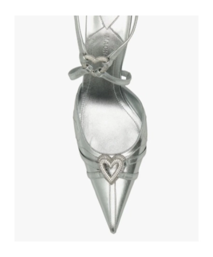 MACHMACH Mach Mach Double Heart Embellished Pumps