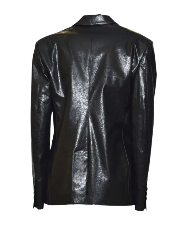 MSGM High Shine Asymmetric-zip Jacket