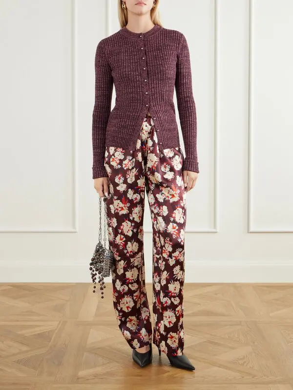 Rabanne Ribbed-knit Buttoned Cardigan