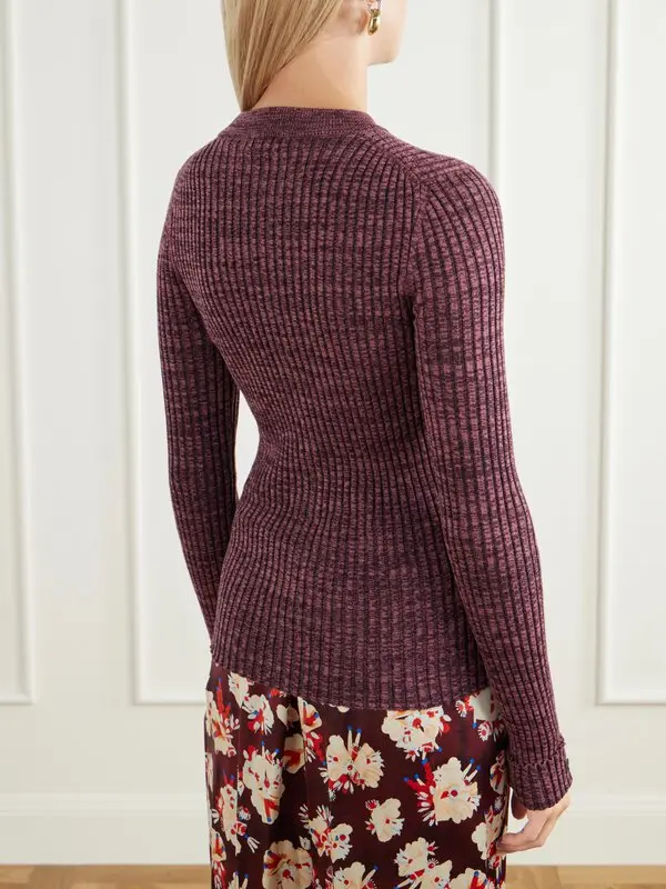 Rabanne Ribbed-knit Buttoned Cardigan