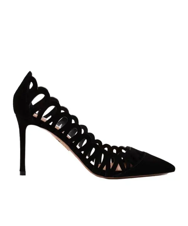 AQUAZZURA Peep Pointy-toe Pumps