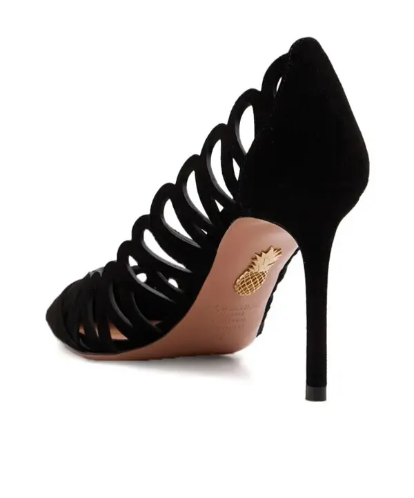 AQUAZZURA Peep Pointy-toe Pumps
