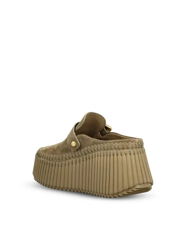 Chloé Nama Platform Clogs