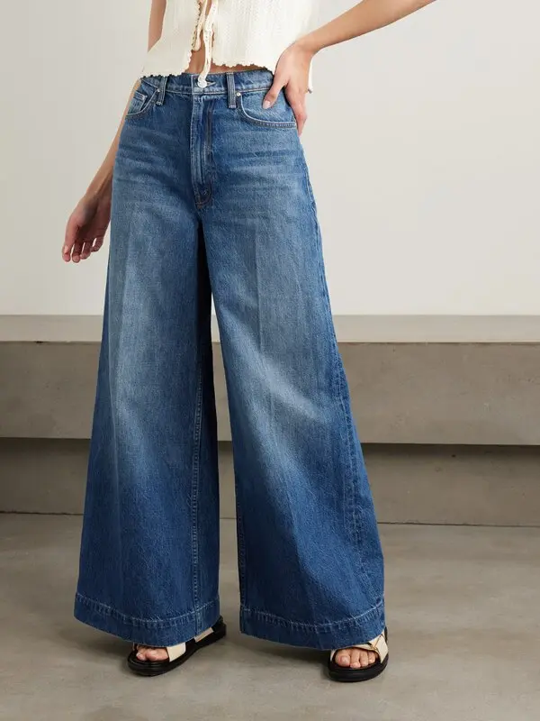 MOTHER High-rise Wide-leg Jeans