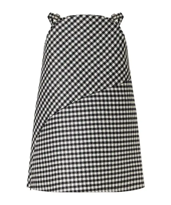 JEAN PAUL GAULTIER Checked Midi Skirt