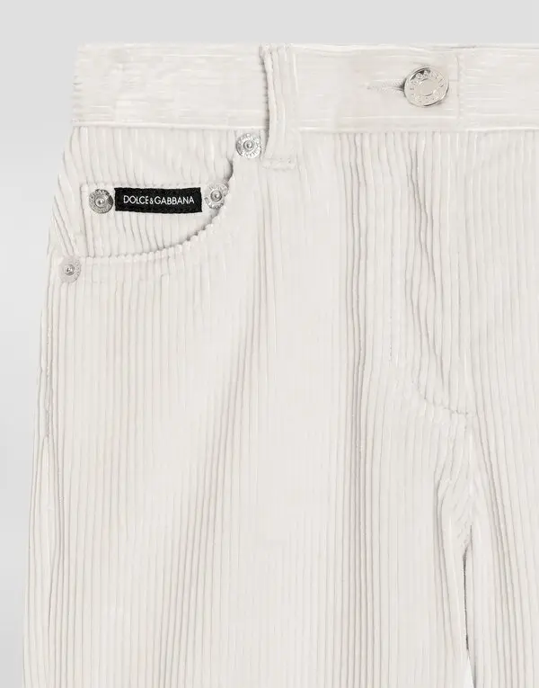 Dolce & Gabbana Corduroy Cuffed Trousers