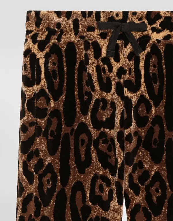 Dolce & Gabbana Animal-pattern Drawstring Trousers