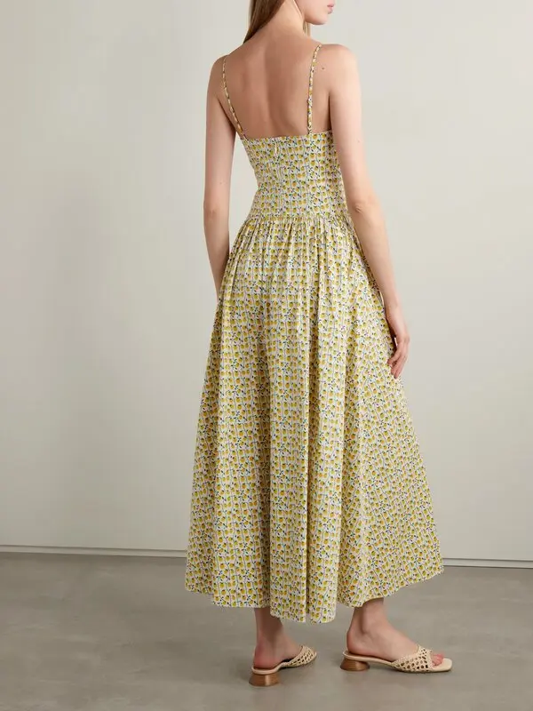 Staud Cotton-blend Poplin Maxi Dress