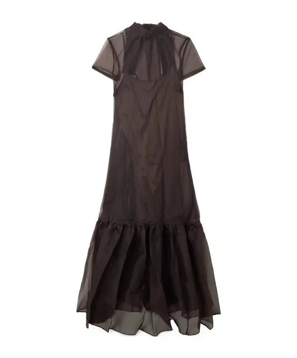 Staud Tiered Organza Maxi Dress