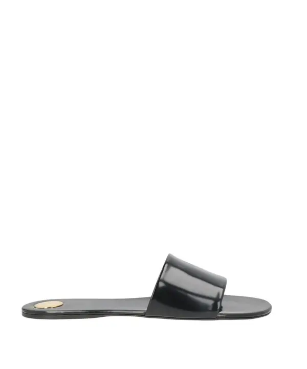 Saint Laurent Minimalist Patent Leather Slippers