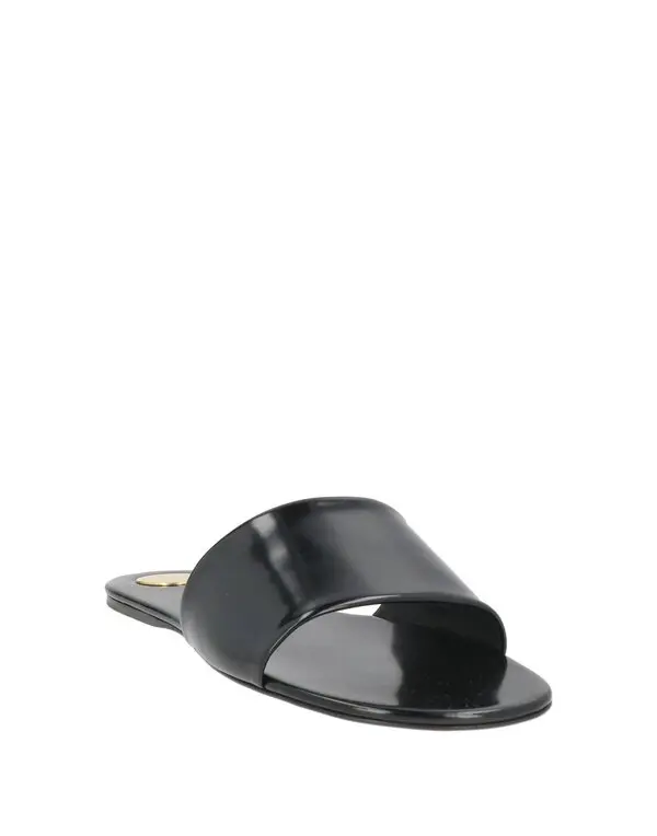 Saint Laurent Minimalist Patent Leather Slippers