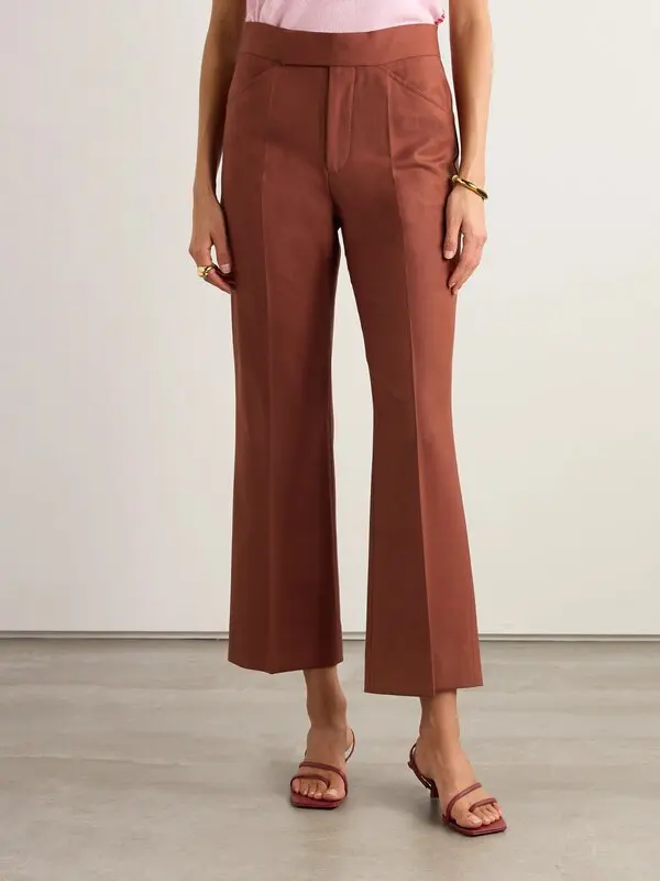 Victoria Beckham Twill Flared Pants